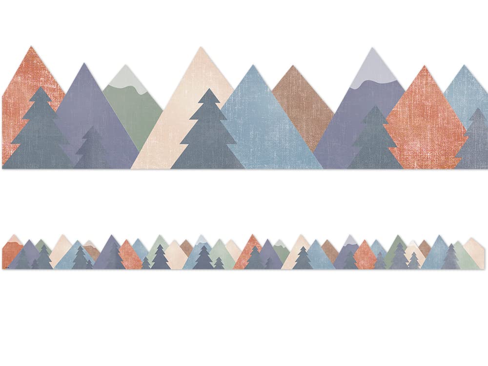 Amazon.com: Teacher Created Resources Moving Mountains Die-Cut Border Trim : Office Products