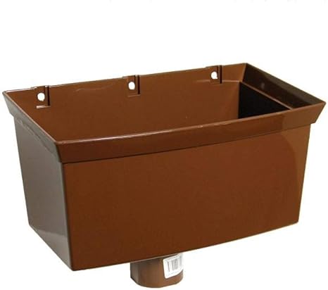 FLOPLAST 68mm Round Universal Gutter Hopper- Brown - Pack of 2 : Amazon ...