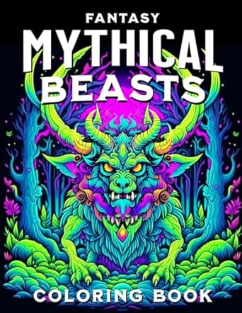 Amazon.co.jp: Fantasy Mythical Beasts: Medieval Creatures of the Dark ...