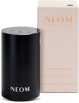 NEOM Wellbeing Pod Mini+ Essential Oil Diffuser, Black I Waterless and ...