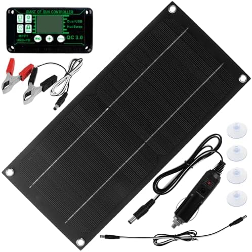 Amazon.com : KTZCTPCA Solar Panel Kit, 12V 30W Polycrystalline Silicon ...
