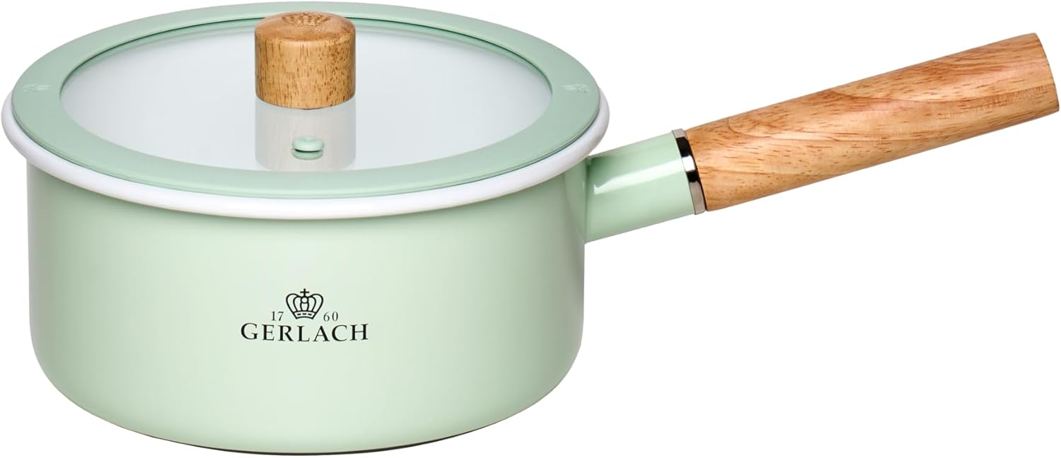 Gerlach 1760 Casserole Saucepan - 18 cm 2 L Enamel Pot - All Types of ...