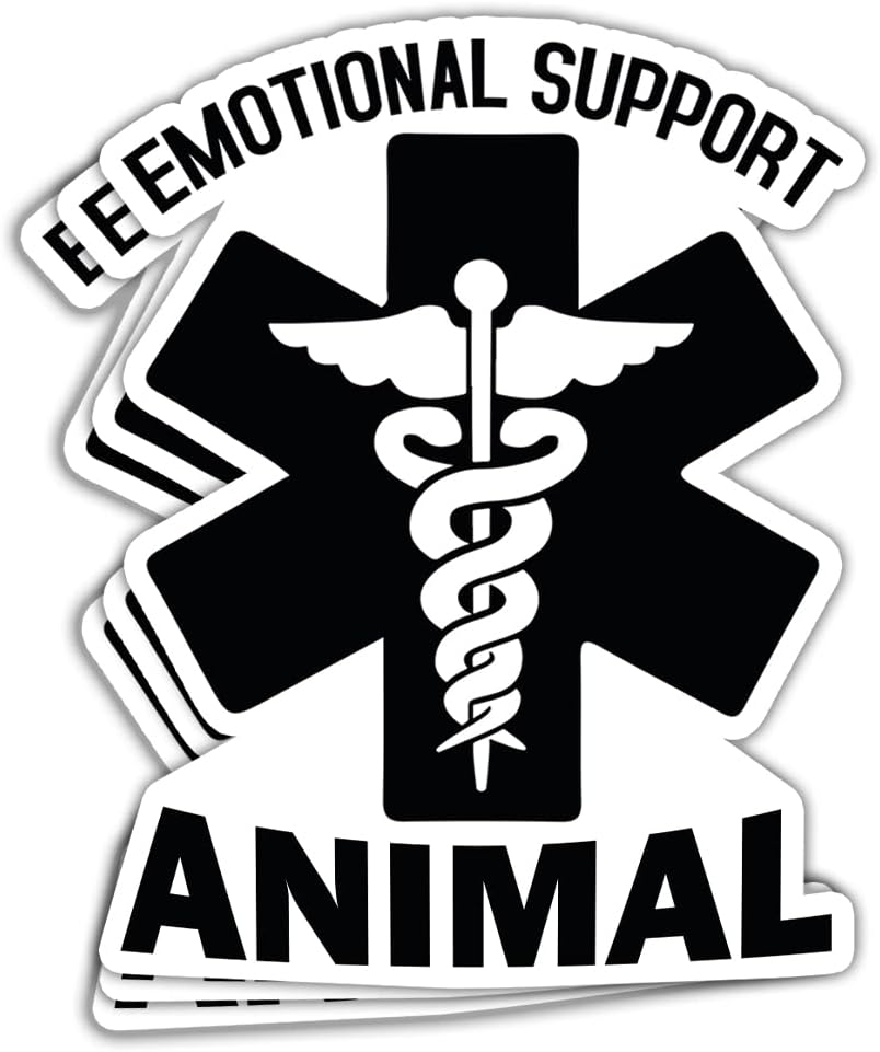 Amazon.com: TOPIMOON Emotional Support Animal Sticker Mental Health ...