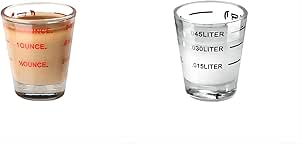 Amazon.com: WOQIJENCV Glass Measuring Cups for Small Amounts of Liquids ...