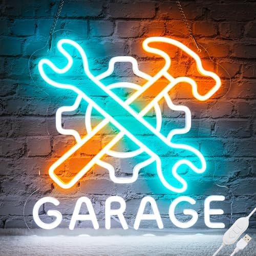 Amazon.com : Check Engine Light Neon Signs for Wall Decor, LED Garage ...