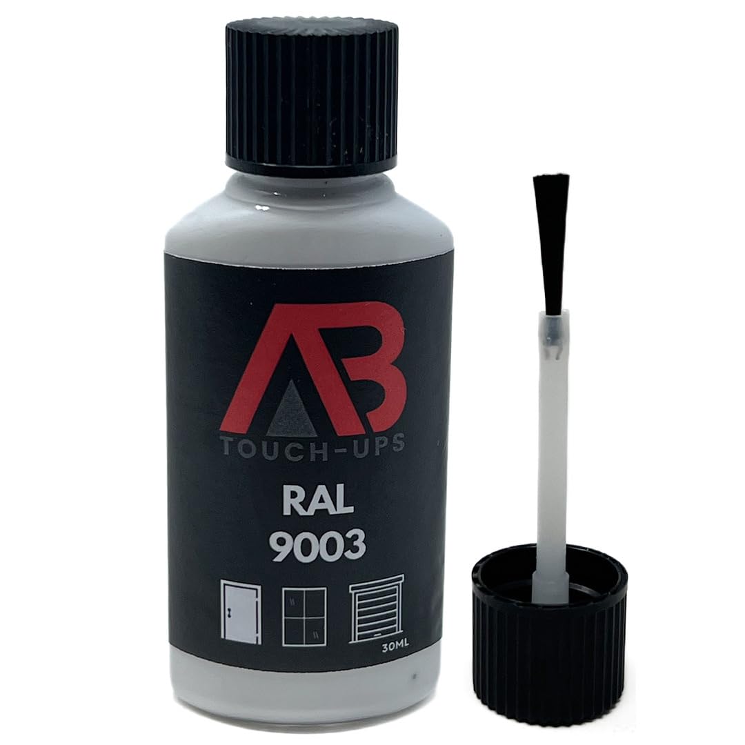 RAL 9003 Signal White Touch Up Paint Bottle 30ml With Brush Multi Use ...