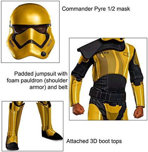 Amazon.com: Star Wars Resistance Deluxe Commander Pyre Costume & Mask ...