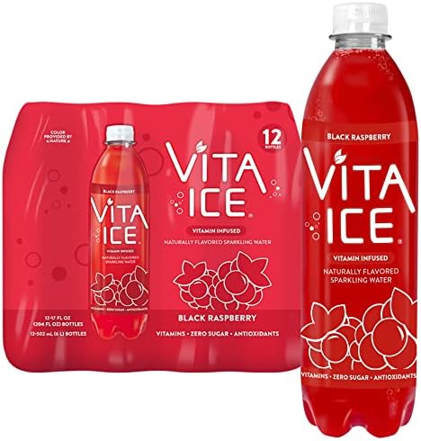 Amazon.com: Vita Ice Black Raspberry, 12 Pack, 17 oz. Bottles : Grocery ...