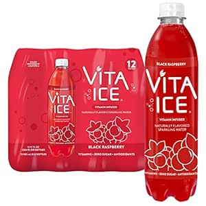 Amazon.com: Vita Ice Black Raspberry, 12 Pack, 17 oz. Bottles : Grocery & Gourmet Food