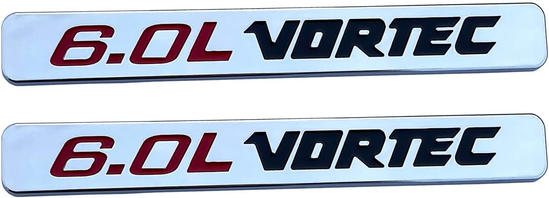 Amazon.com: 2Pcs 6.0L Vortec Badge Emblems 3D Replacement for 1500 2500 ...