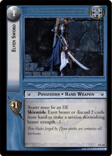 Amazon.com: LOTR TCG TTT TWO TOWERS FOIL ELVEN SWORD 4C64 : Everything Else