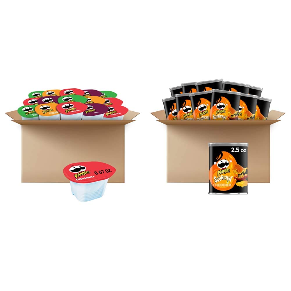 Buy Pringles Snack Pack Care Package, Pringles Potato Crisps Chips ...