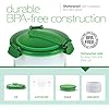 Casabella Guac-Lock Container, Green/White : Amazon.ca: Home