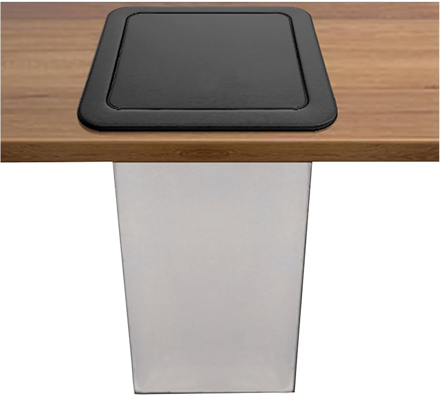 JTWWDM Hidden Embedded Trash Bin, Square Flush Recessed Waste Basket ...