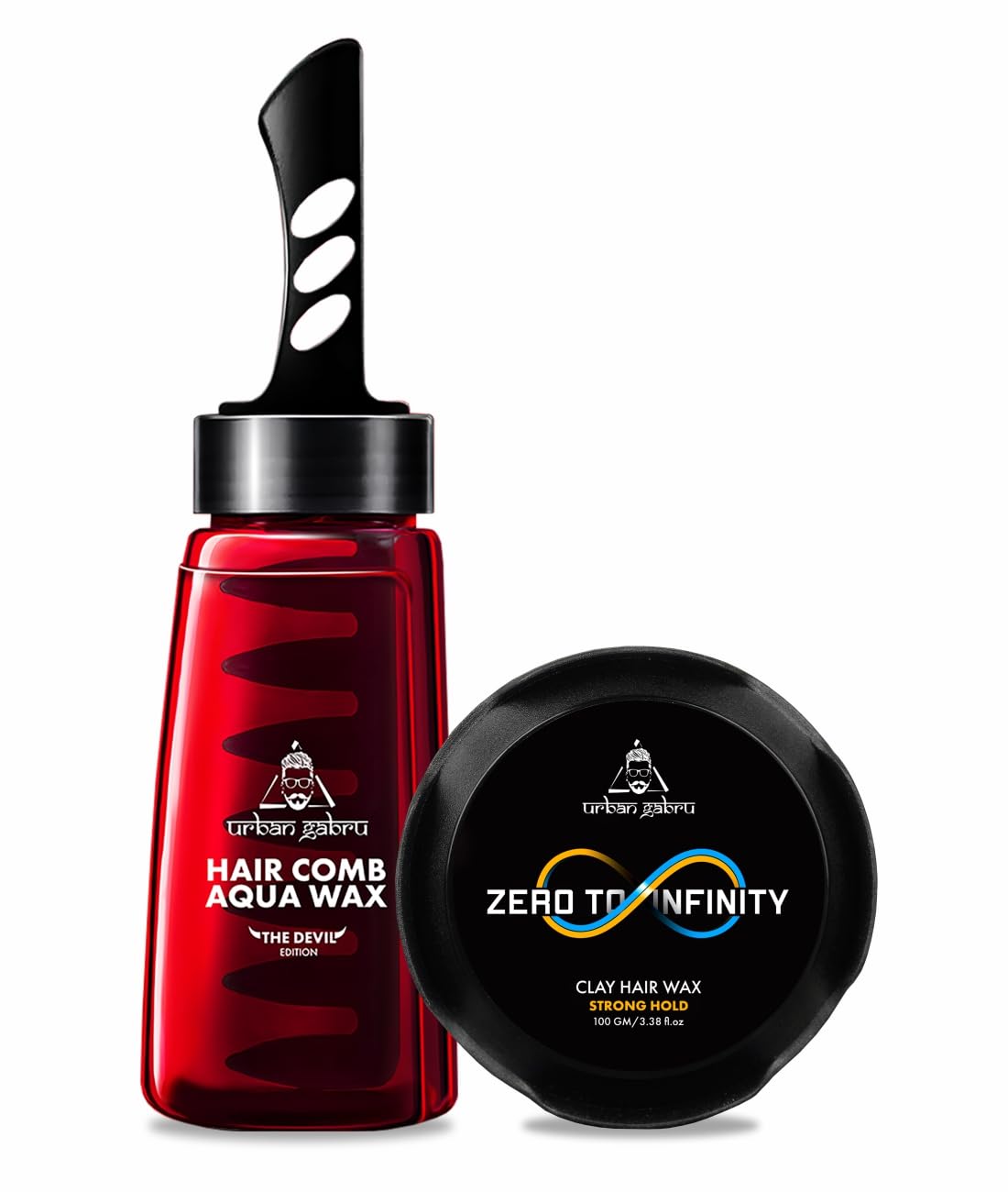 Buy Urbangabru Hair Comb Aqua Wax (260 ML) & Infinity Hair Wax for ...
