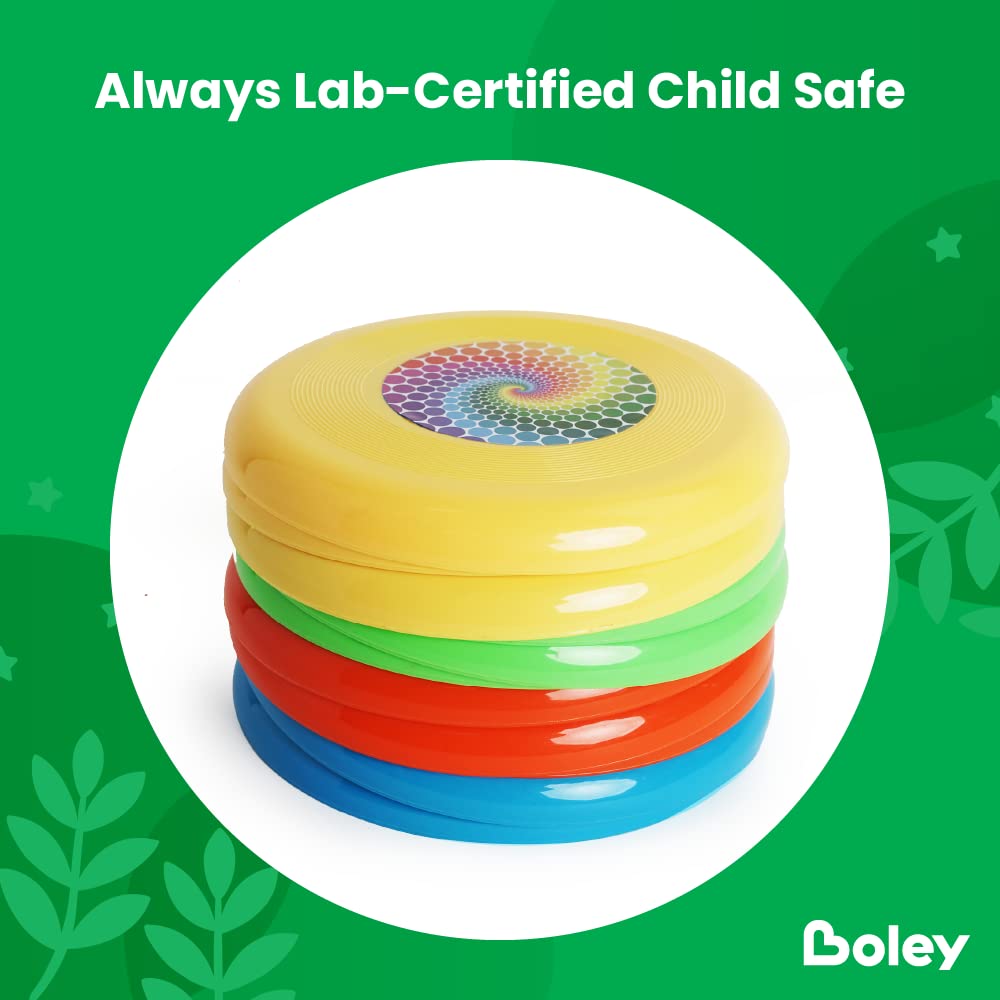 Snapklik.com : 12-Pack 8” Flying Discs, Plastic Fribees, Flyer Disks ...