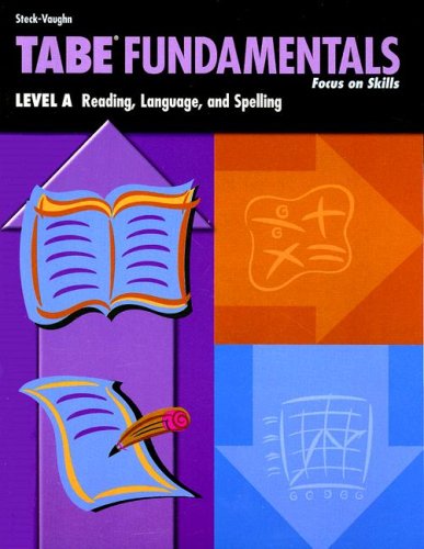 Tabe Fundamentals: Level A: Reading, Language, and Spelling: Victor ...