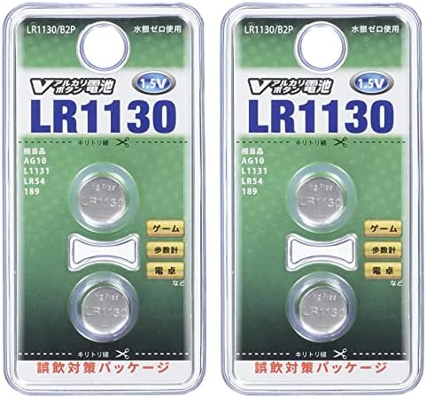 Amazon.co.jp: Panasonic LR1130 Alkaline Button Battery, 1.5 V, Pack of ...