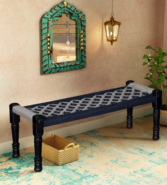 SOLID WOOD FURNITURE Handwoven Charpai | Charpai Khatiya Bed | Sheesham ...