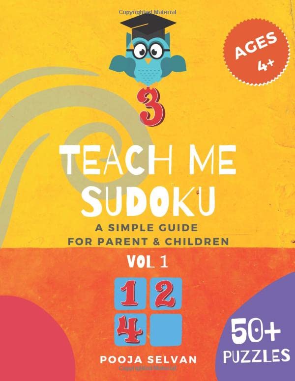 Teach Me Sudoku: A Simple Guide For Parent & Children: Selvan, Pooja ...