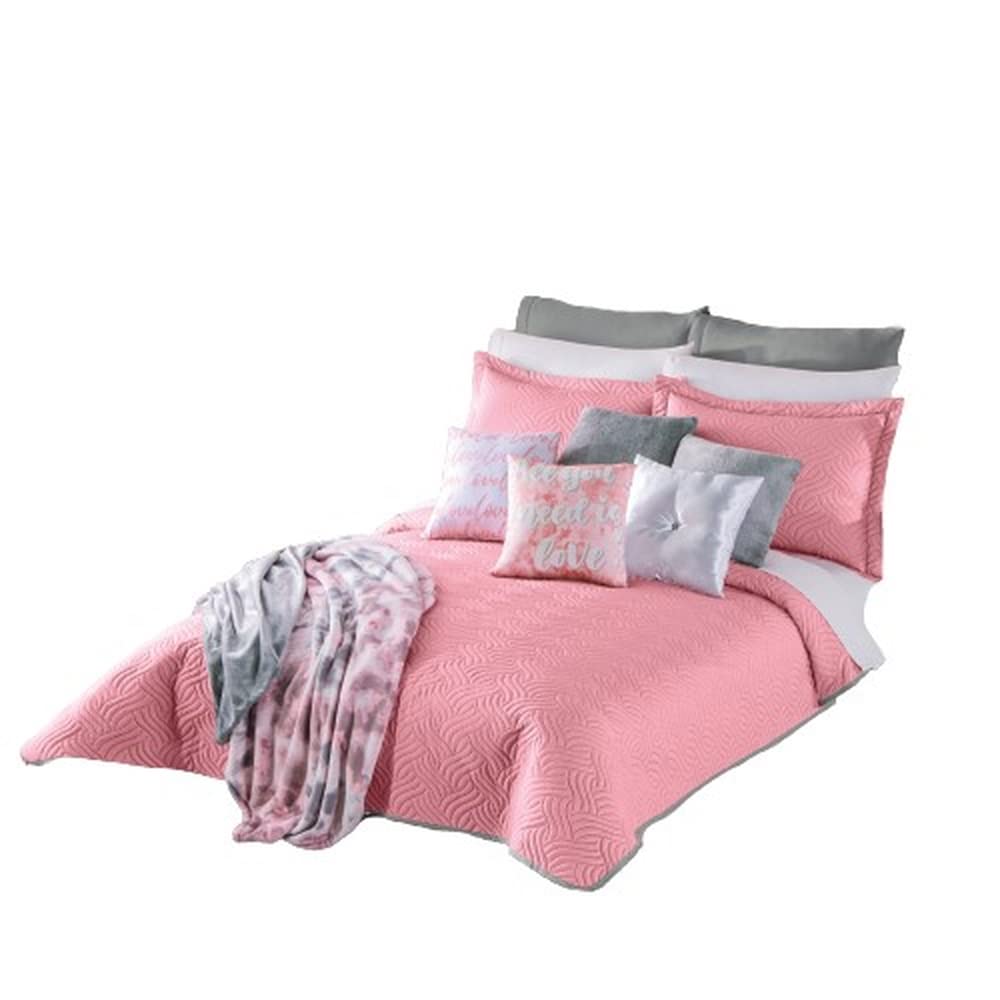 Colchas Concord | Edredón Ligero matrimonial 2.13 x 2.33 m Rosa Doble ...