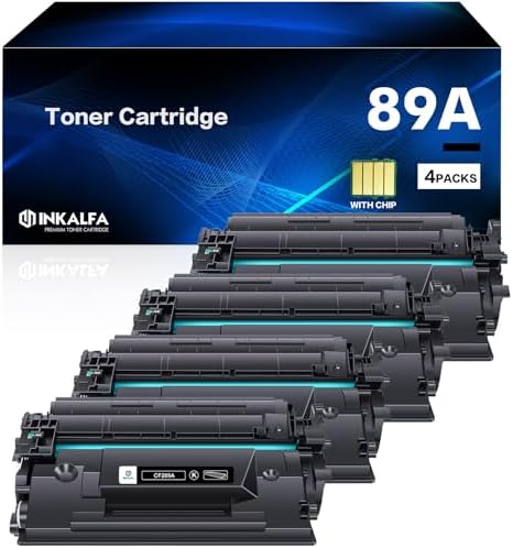 Amazon.com: 89A CF289A Black Toner Cartridge (with Chip) 4-Pack ...