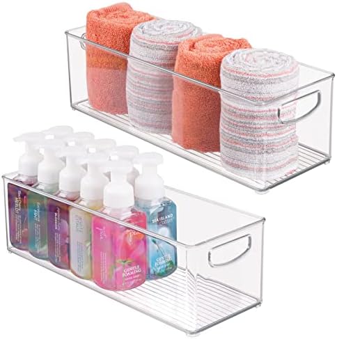 Amazon.com: mDesign Plastic Toiletry Organizer for Bathroom - Storage ...