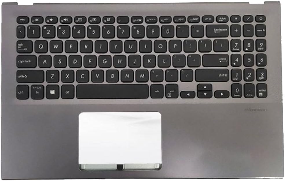 Gray Palmrest Case Backlit US Keyboard Compatible with ASUS VivoBook 15 ...