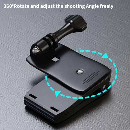 Anti-Slide Backpack Strap Clip Mount for Phone 360 Degree Rotary ...