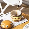 Amazon.com: Hamburger Coffee Mug, Funny Mugs with Lid, Cute Burger ...