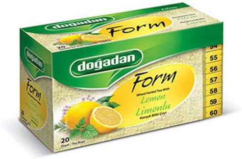Dogadan Premium Form Mixed Herbal Tea with Lemon (1 box / 20 teabags ...