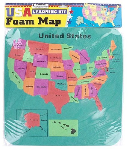 24 USA Foam Maps: Amazon.com: Books