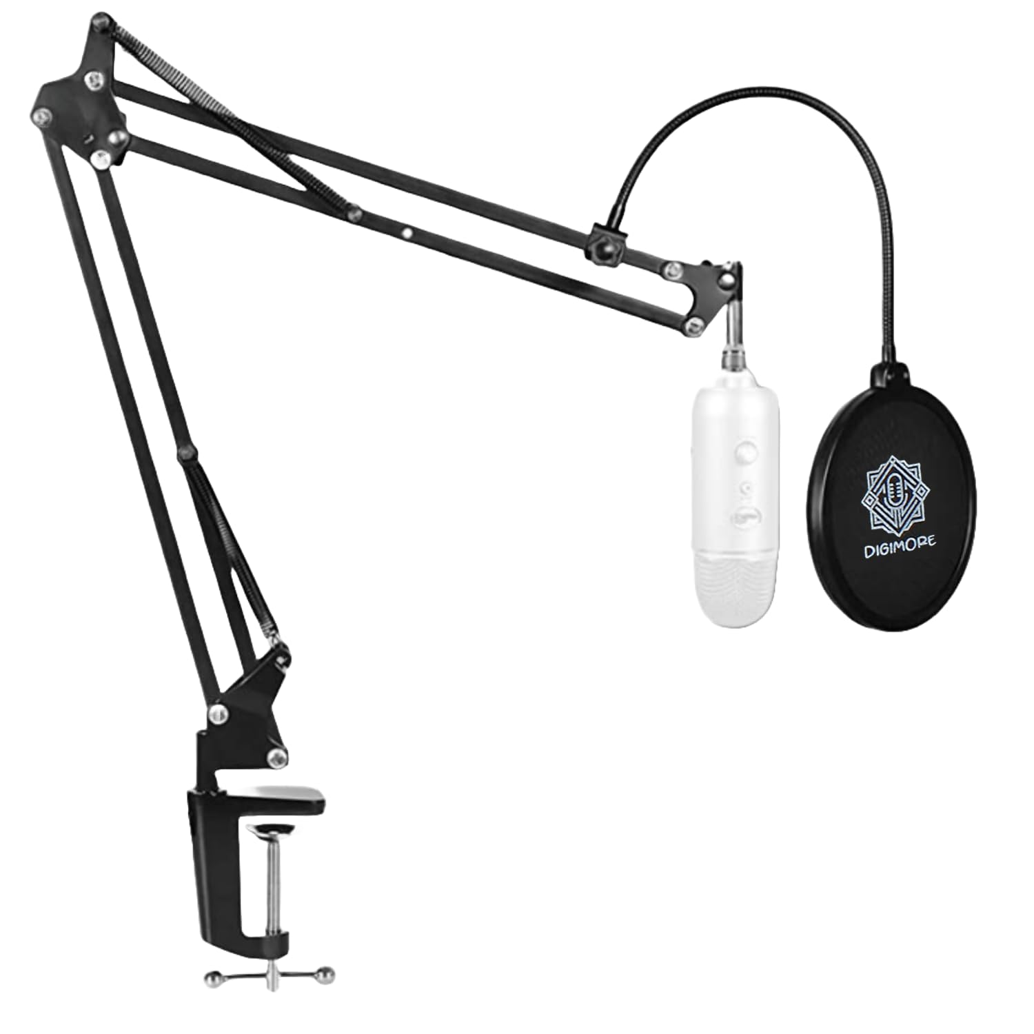 DIGIMORE D-110 Microphone Arm Stand, Adjustable Suspension Boom Scissor ...