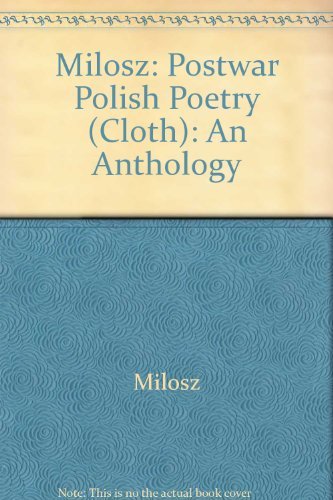 Buy Milosz: Postwar Polish Poetry (cloth): An Anthology Book Online at ...
