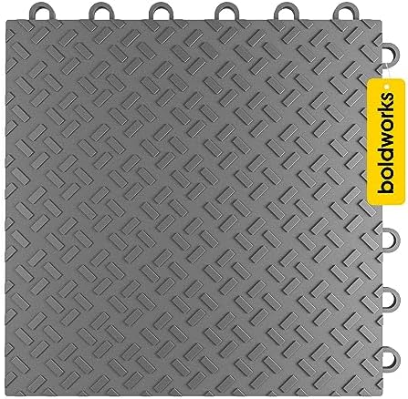 Sasylvia 50 Pack Garage Interlocking Floor Tiles Bulk Non Slip Plastic ...