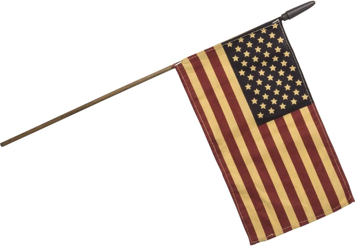 Amazon.com: Primitive American Flag, Small US Flags/Mini American Flag ...