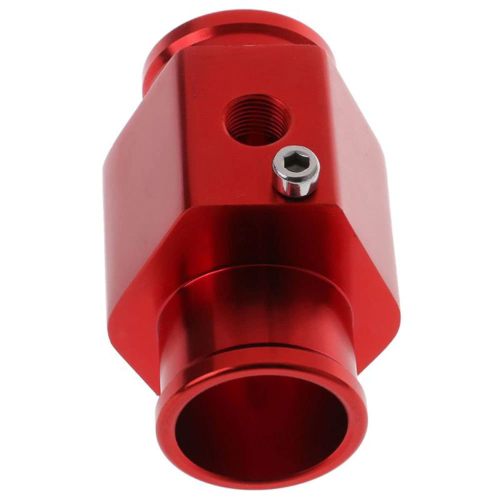 Snapklik.com : Red Aluminum Water Temp Meter Temperature Gauge Joint ...
