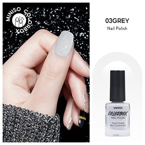 MINISO Long-Lasting Nail Polish,Quick Dry French Formula Nail Paint,8ML ...
