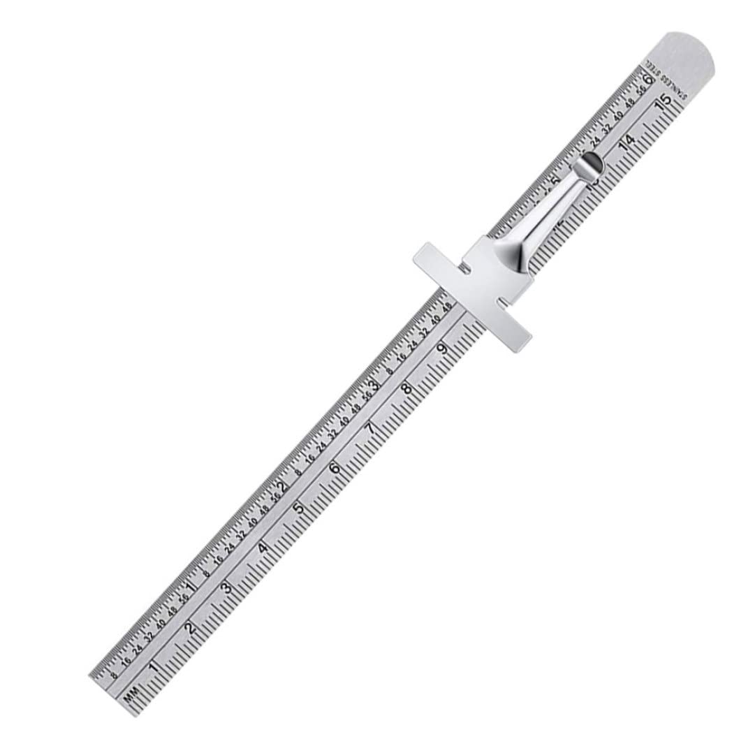 Buy Stainless Steel Ruler Flexible Precision 6 Inch Scale Gauge Ruler ...