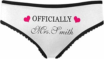 MyPupSocks Custom Underwear for Women Personalized Text Briefs Panties ...