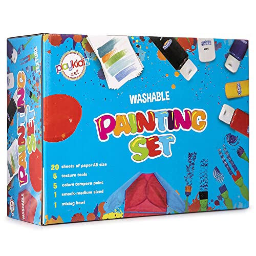 Snapklik.com : Washable Kids Paint Set, 32 Piece Complete Paint Set For ...