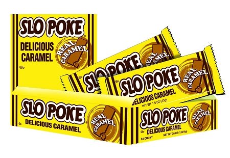 Amazon.com : Slo Pokes Delicious Caramel - Candy Bars : Grocery ...