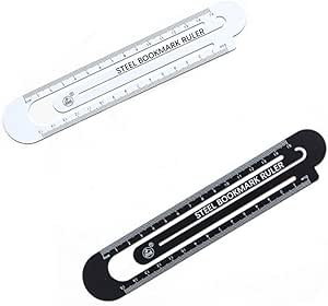 Amazon.com: BE-TOOL Multifunctional Metal Bookmark and 15cm Ruler ...
