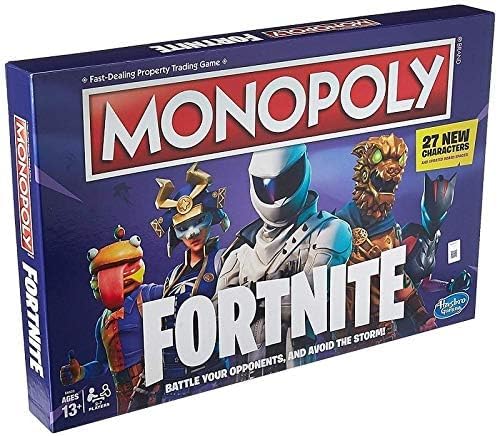 Amazon.com: MONOPOLY E6603102 Fortnite Edition Board Game, Multi-Color ...