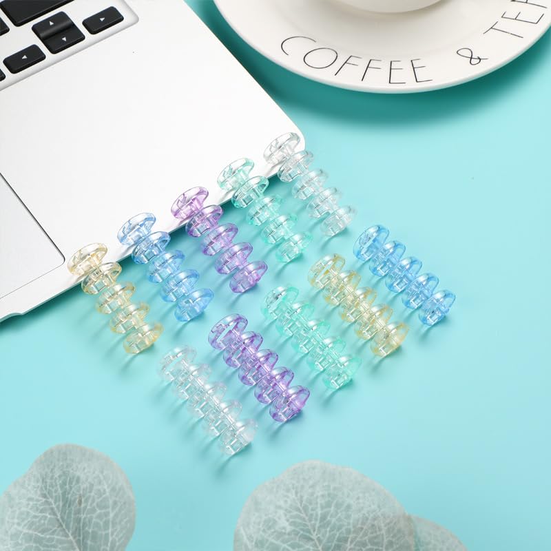 10pcs 16mm 30 Hole Plastic Binding Clip Loose-leaf Binding Strip ...