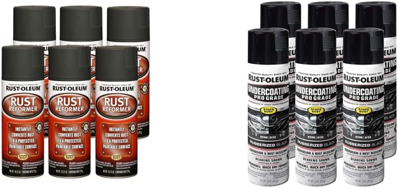 Amazon.com: Rust-Oleum 248658-6PK Rust Reformer Spray, 10.25 oz, Black ...