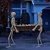 Amazon.com : Way to Celebrate Halloween Skeleton Duo Carrying Coffin, 5 ...