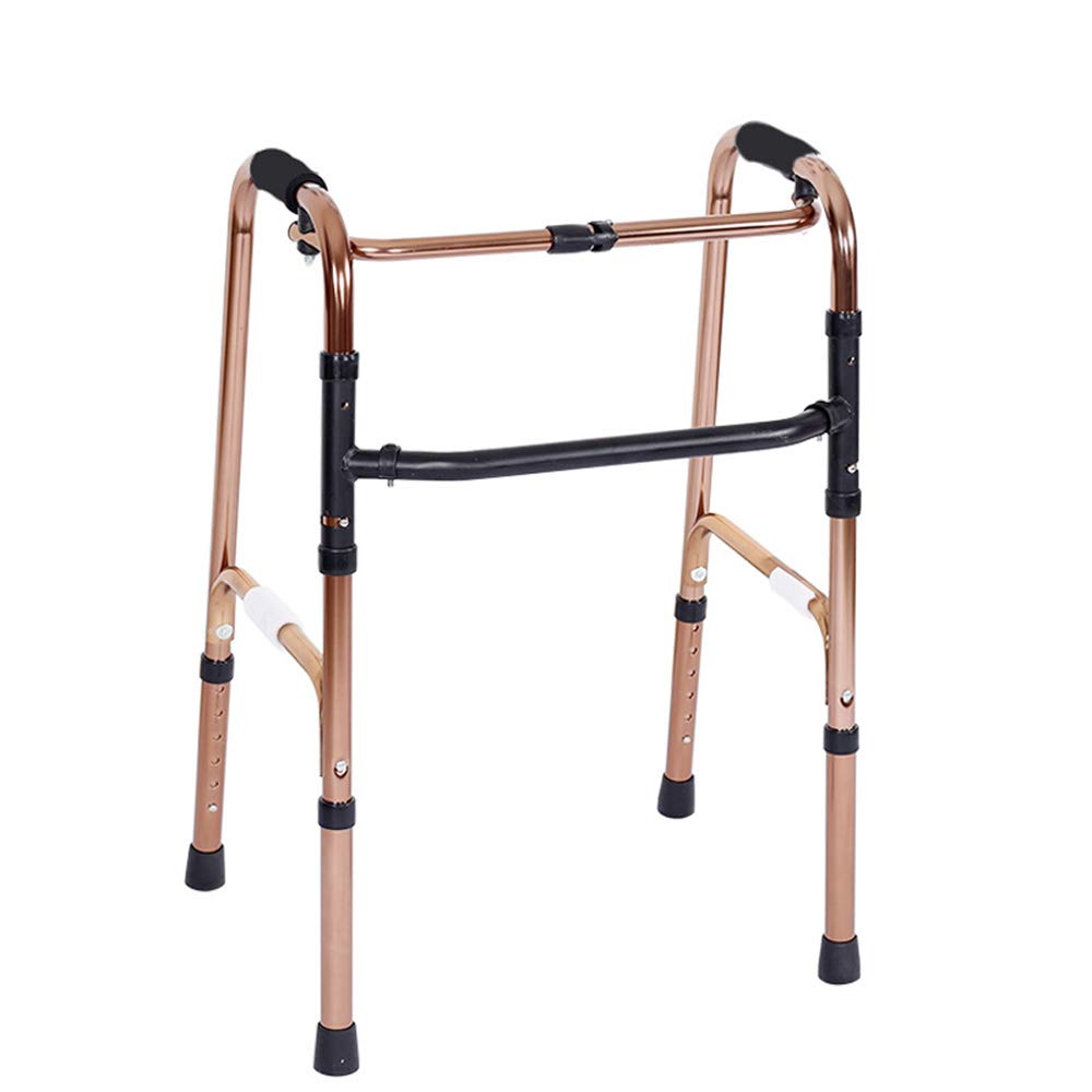 Buy Foldable elderly walker, Aluminum Height Adjustable Walking Frame ...