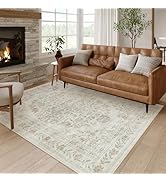 Amazon.com: Uphome Boho 8x10 Area Rug, Vintage Washable Gray Oriental ...