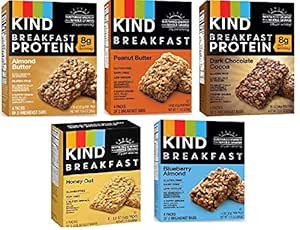 Amazon.com: Kind Breakfast Bars New Variety 5 Pack. 1 Box of each: Dark ...